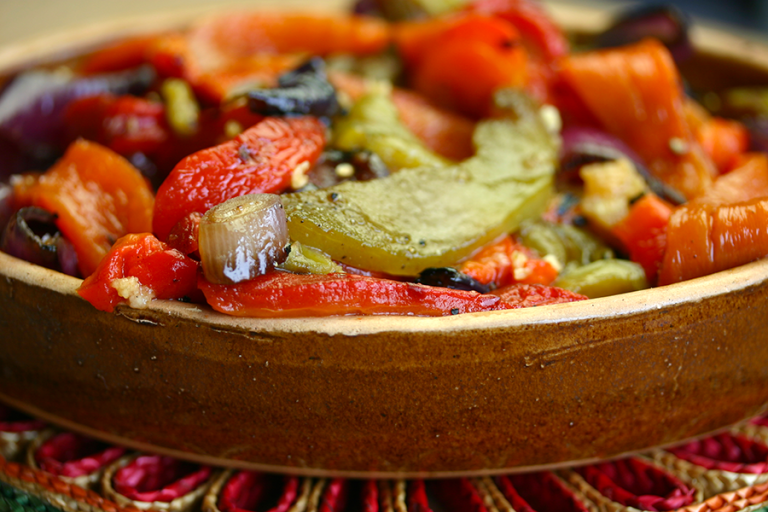 Grilled pepper salad (salada de pimentos assados) | Ten More Bites