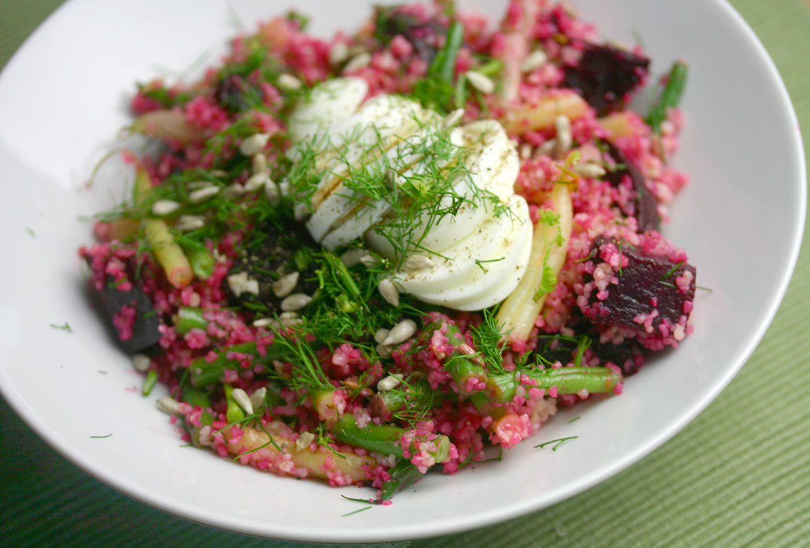 Beet, bean and bulghur salad | Ten More Bites